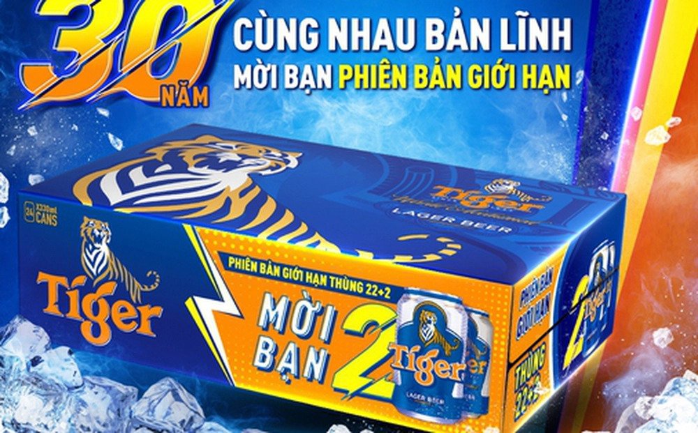 Tiger Beer ra mắt phiên bản thùng giới hạn đánh dấu cột mốc 30 năm cùng ...